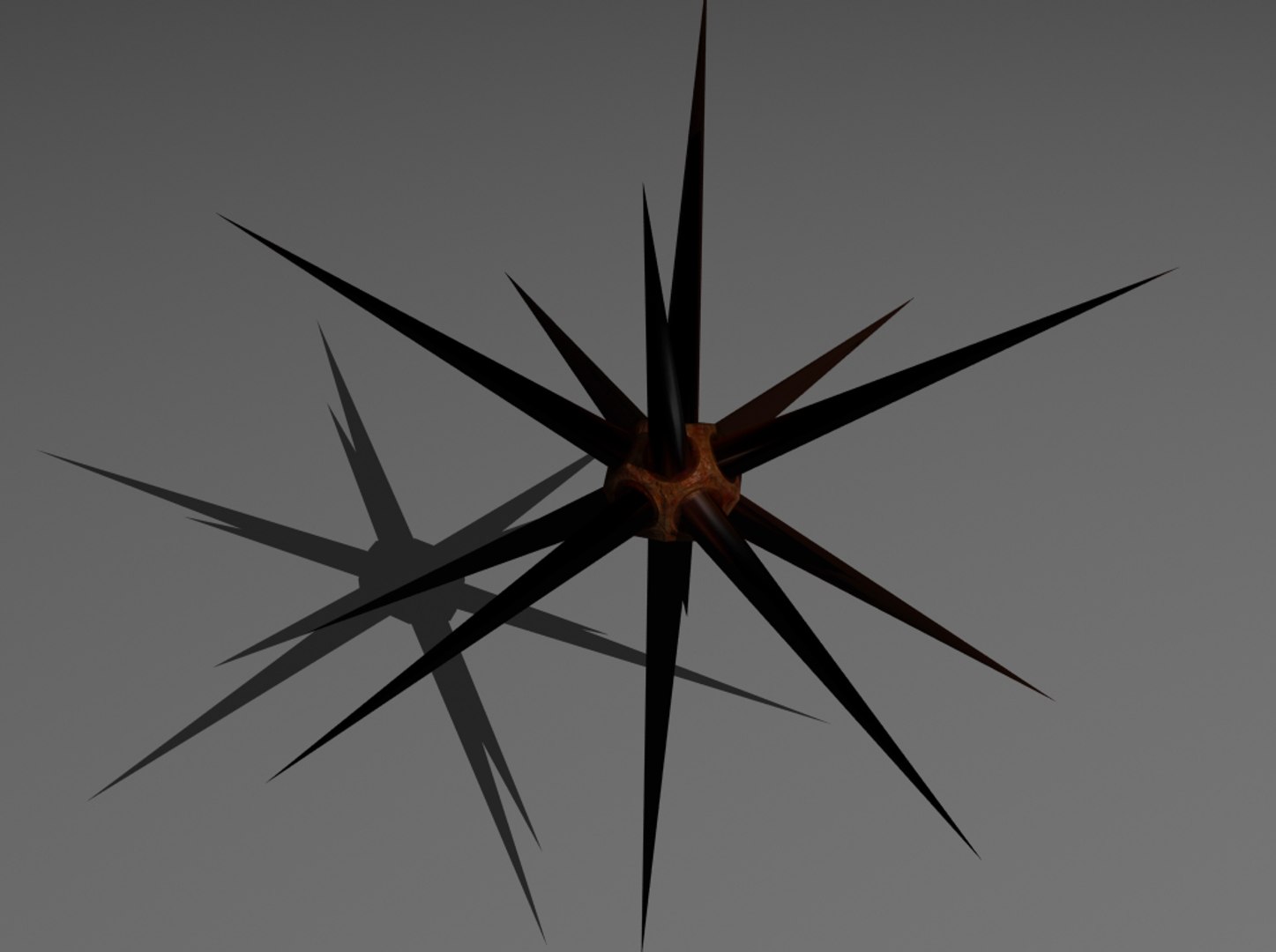 3d creature spikes enemies model