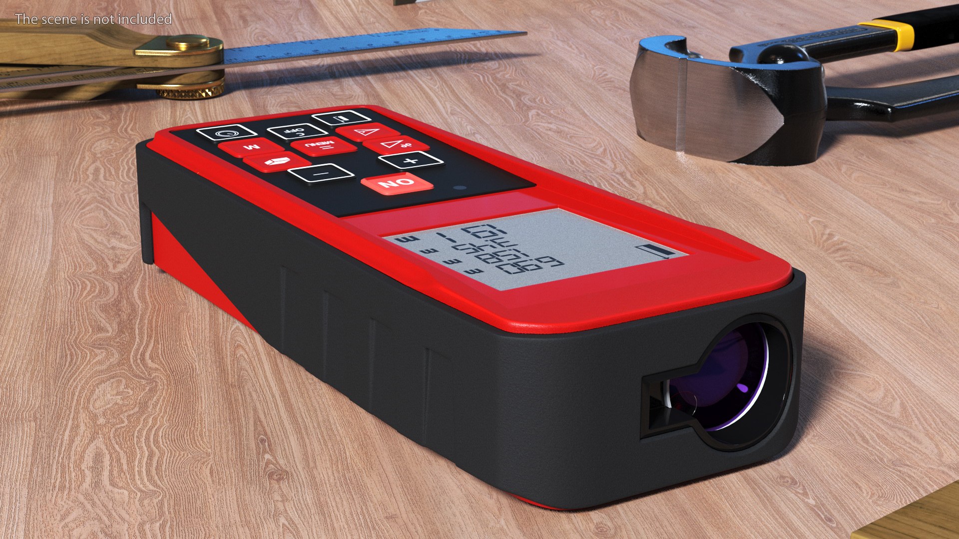 Laser Distance Meter Red 3D - TurboSquid 2132227