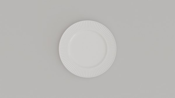 3D Ridges Cake Plate - TurboSquid 1990045