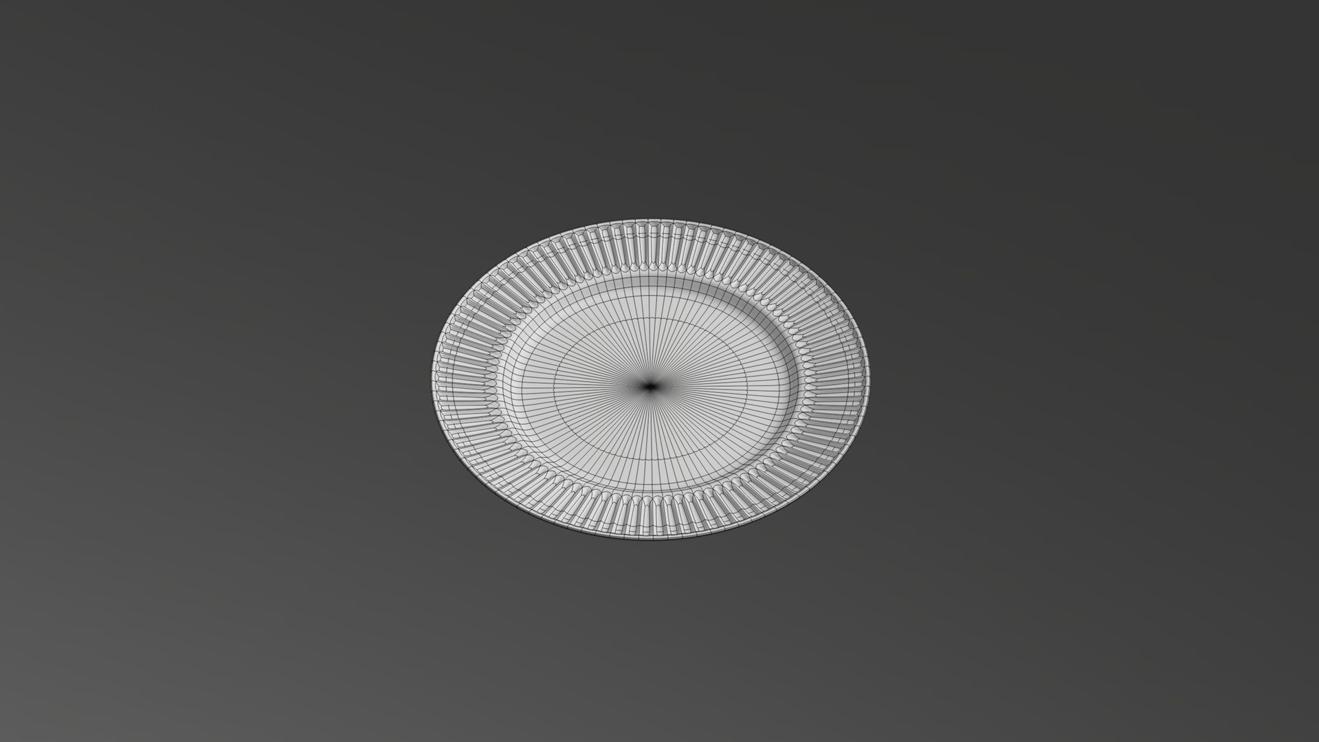 3D Ridges Cake Plate - TurboSquid 1990045