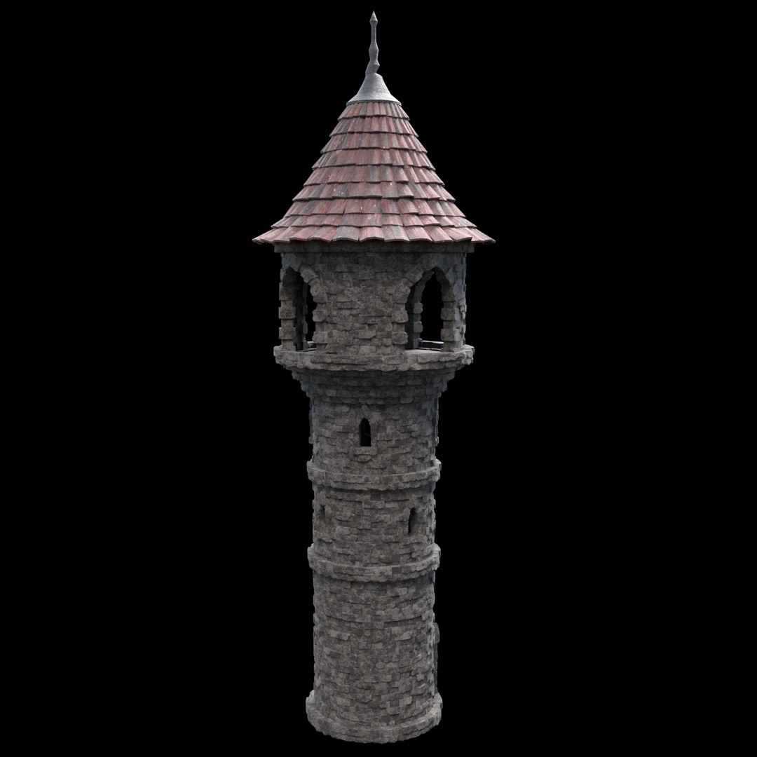 3D MAGE WIZARD TOWER ANCIENT MAGIC TURRET CASTLE SORCERY AAA Model ...