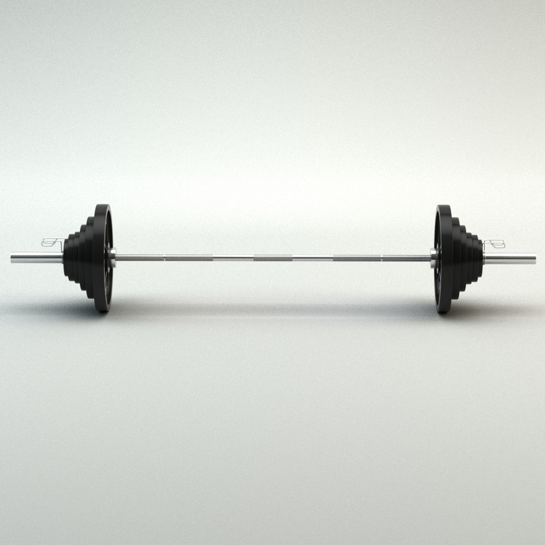Standard Olympic Barbell 3d Model
