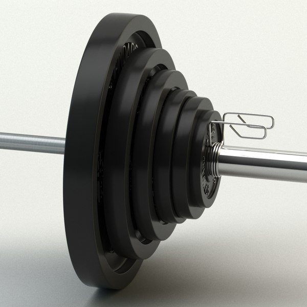standard olympic barbell 3d model