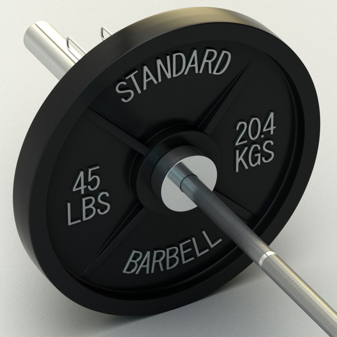 Standard Olympic Barbell 3d Model