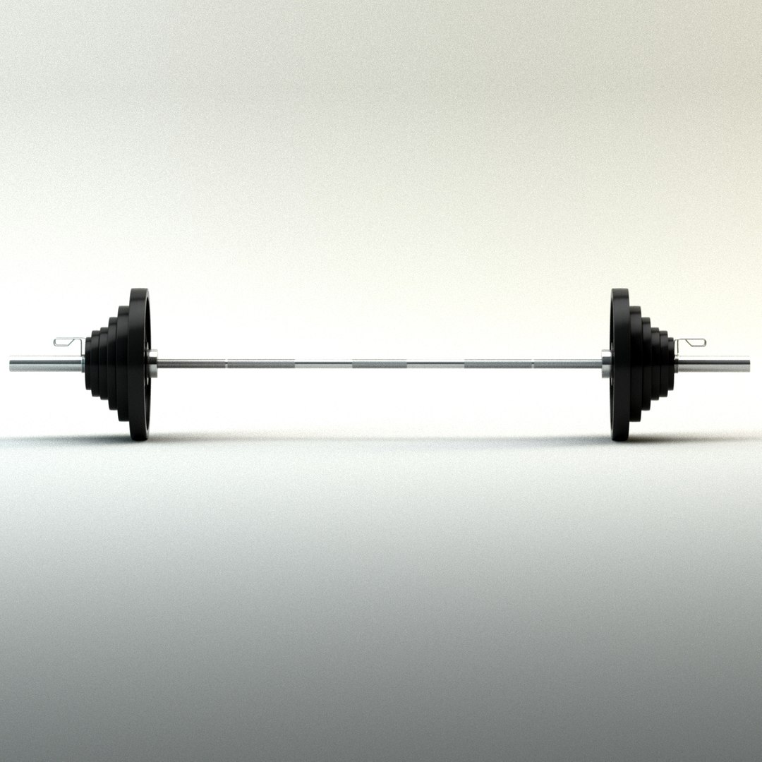 Standard Olympic Barbell 3d Model