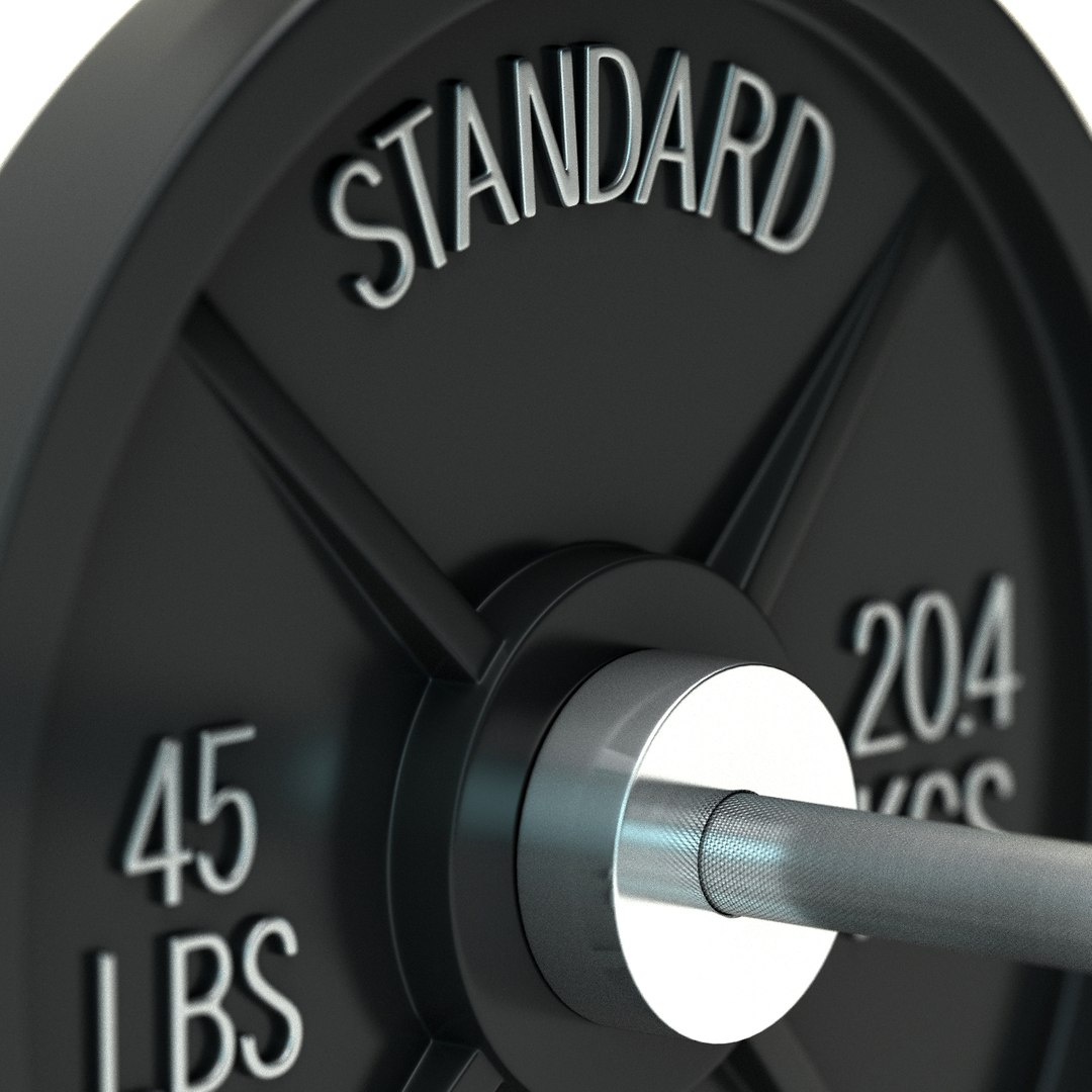 Standard Olympic Barbell 3d Model
