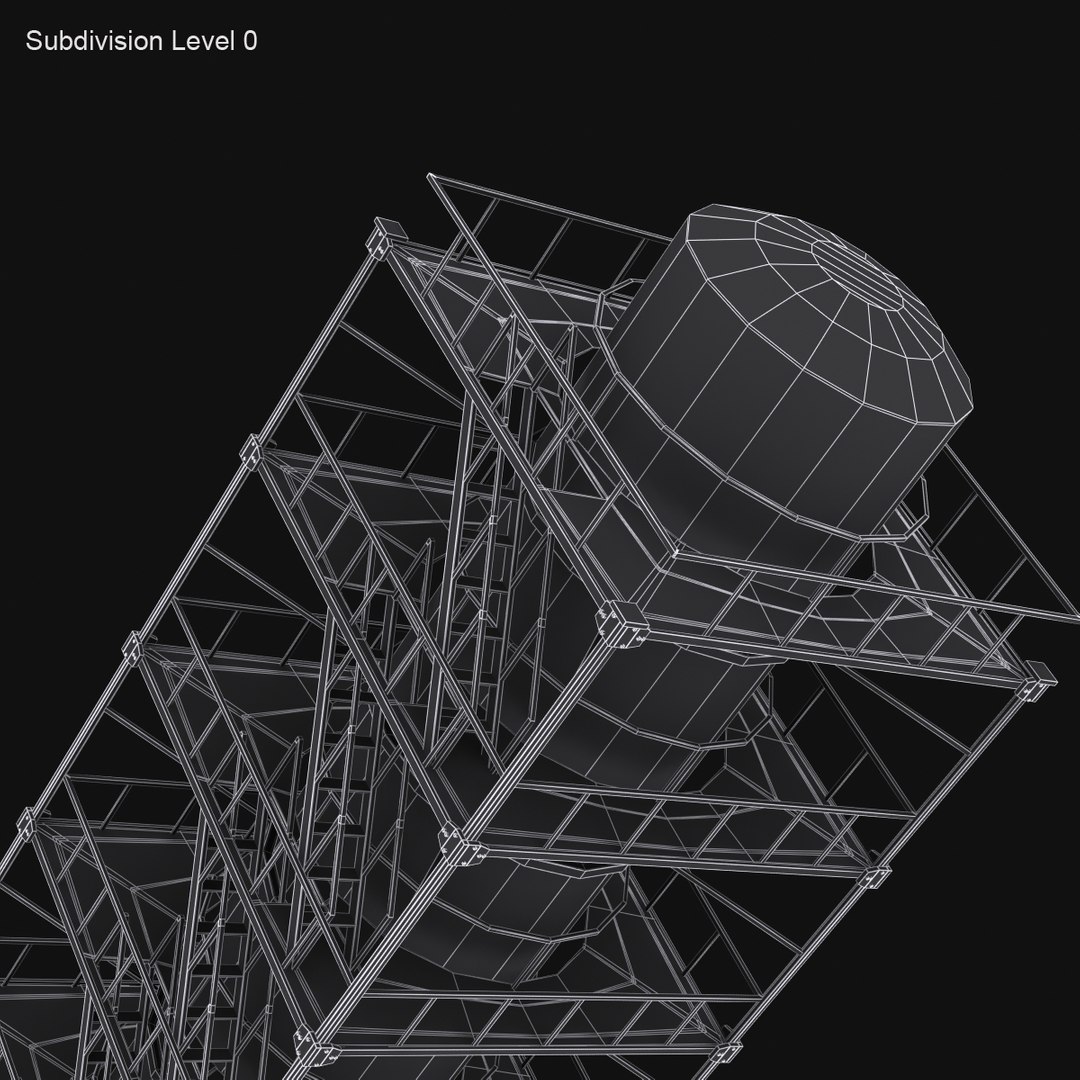 3d Industrial Tower Model