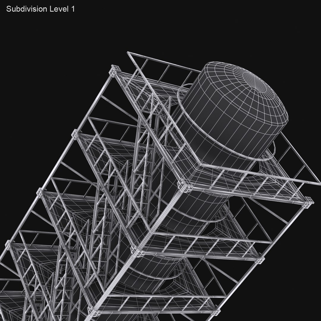 3d Industrial Tower Model