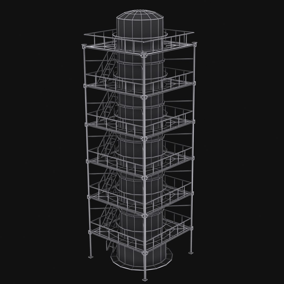 3d Industrial Tower Model