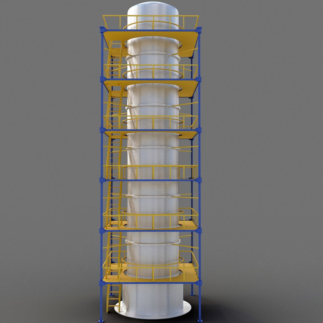 3d Industrial Tower Model