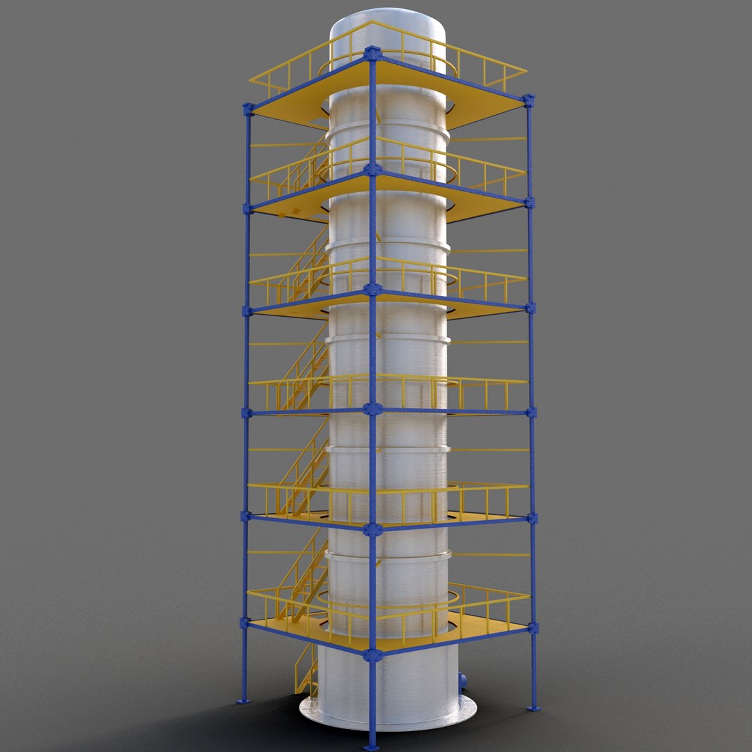 3d Industrial Tower Model