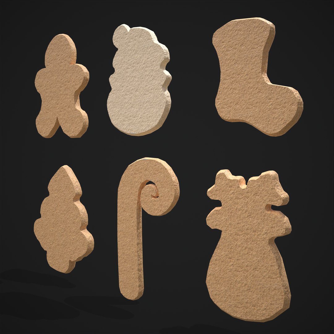 Christmas Cookies 3D model - TurboSquid 1817694