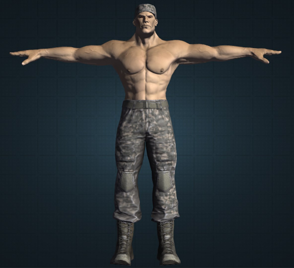 Male Mutant Soldier Obj