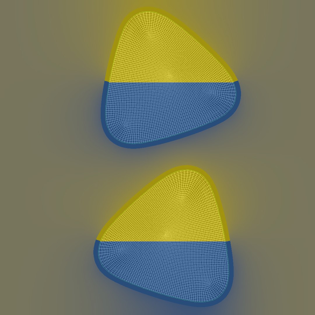 Ukraine Flag Icon 3D Model - TurboSquid 2058985