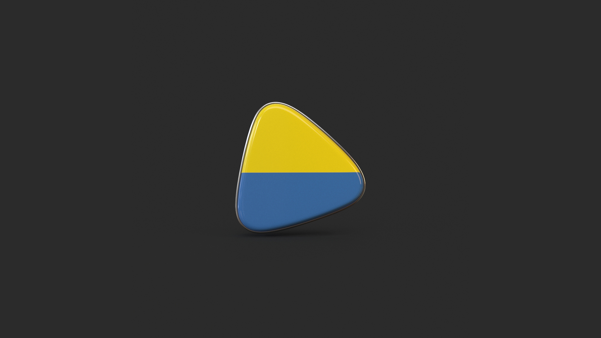 Ukraine Flag Icon 3D Model - TurboSquid 2058985