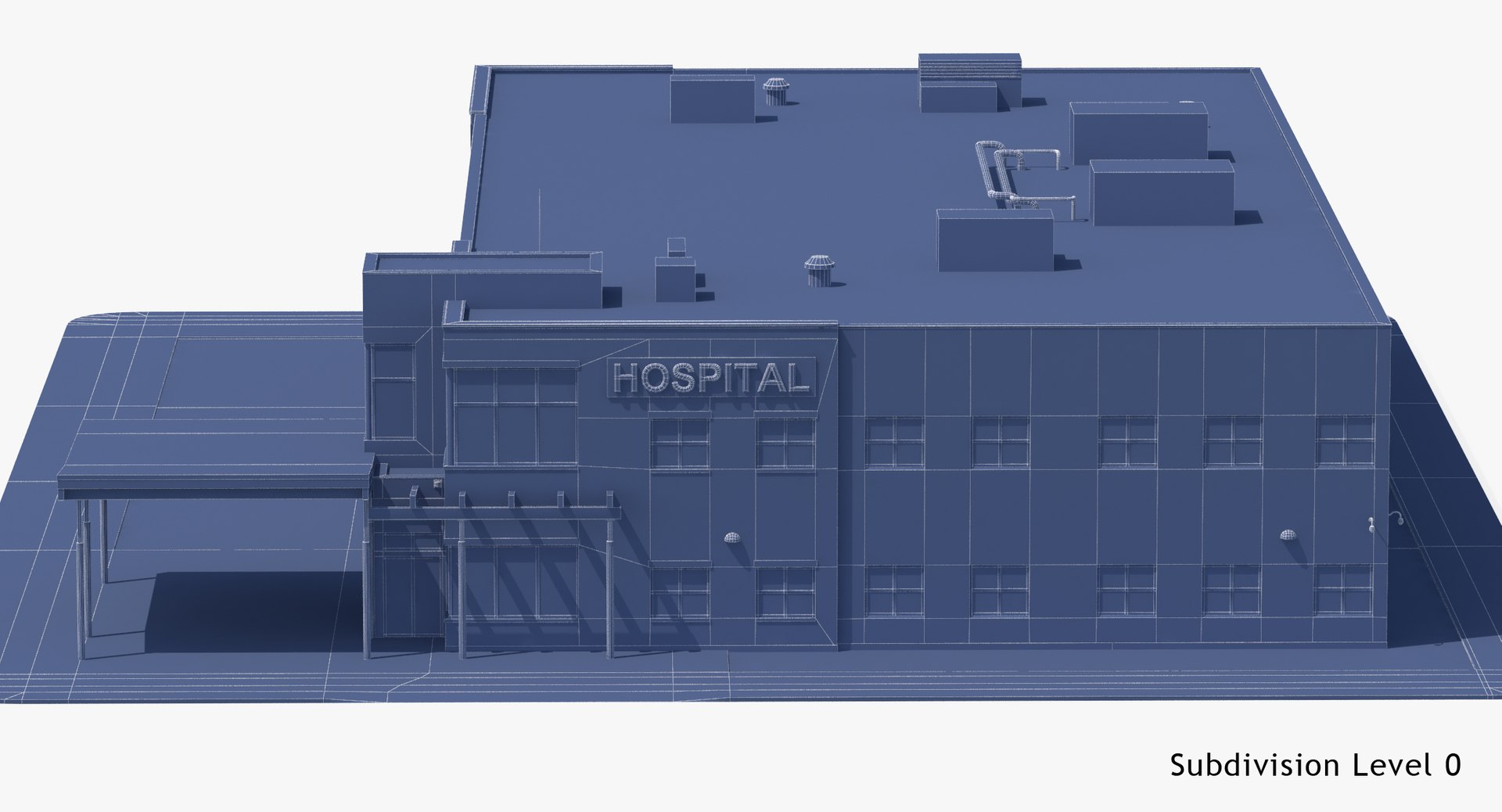 3D hospital - TurboSquid 1168287