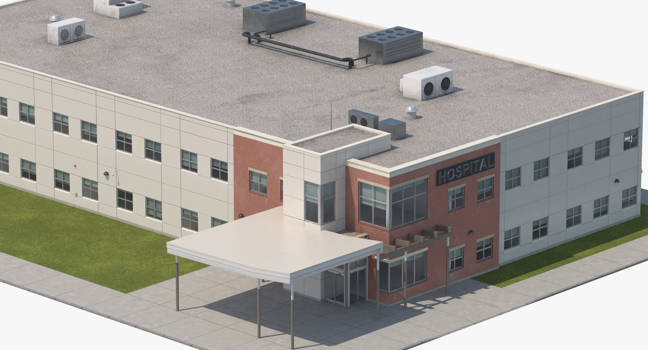 3D hospital - TurboSquid 1168287