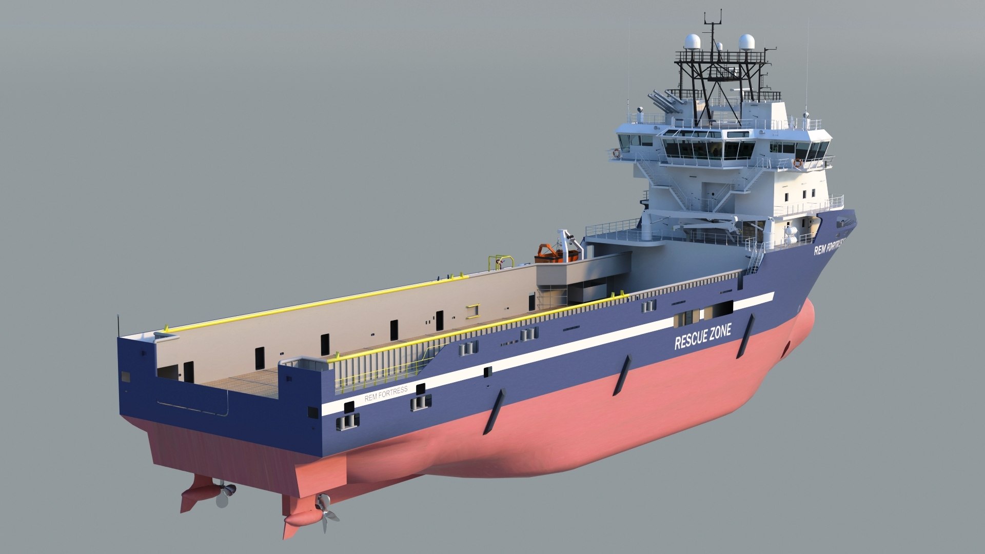 3D Rem Fortress Platform Supply Model - TurboSquid 1371222