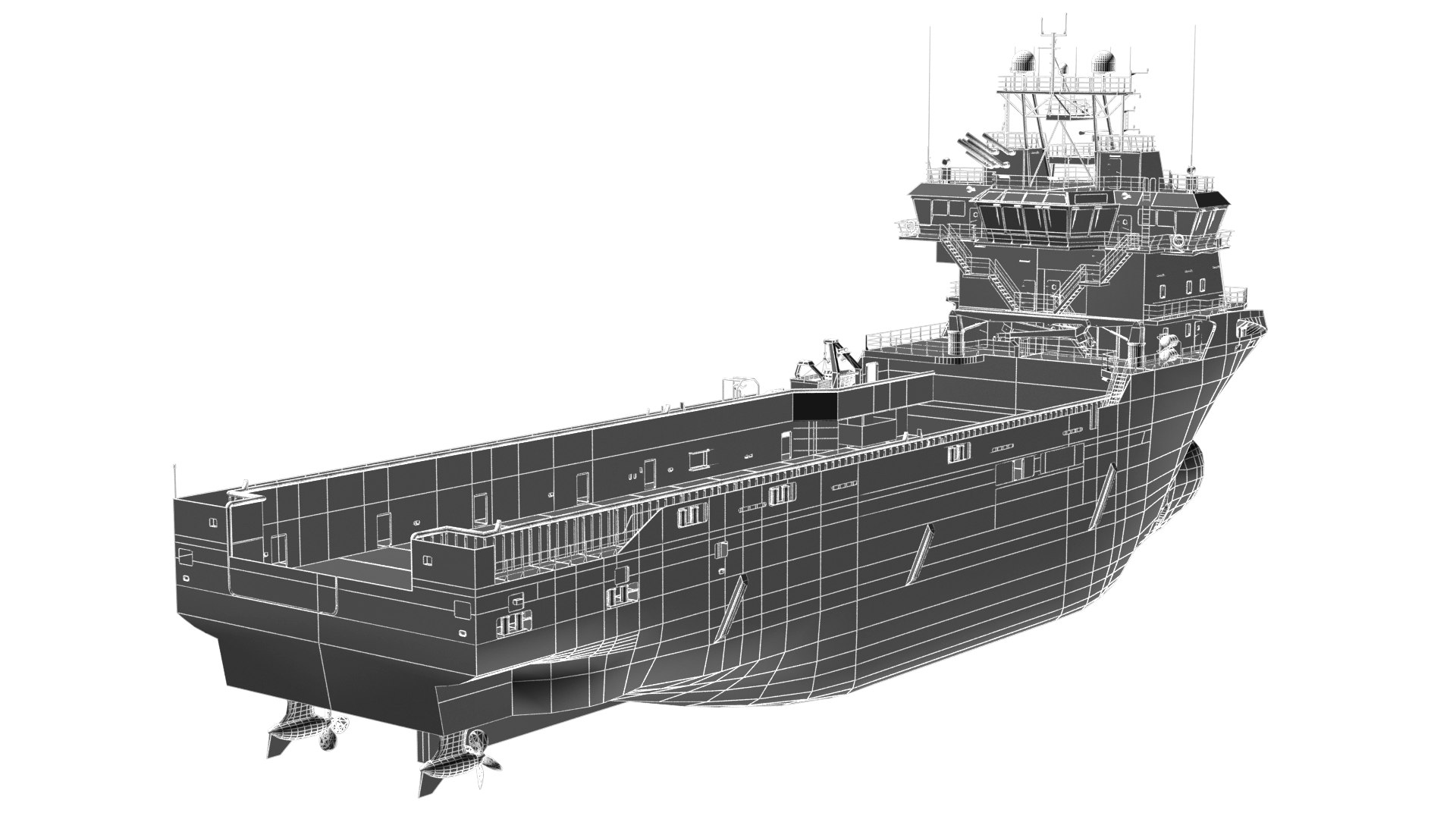 3D Rem Fortress Platform Supply Model - TurboSquid 1371222
