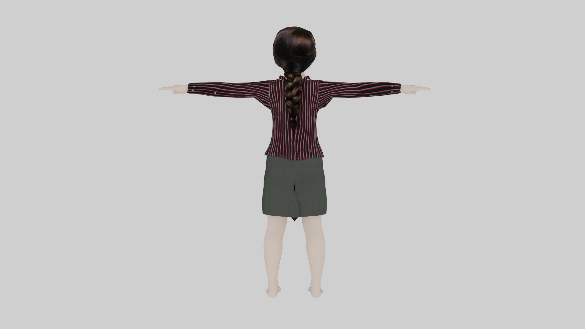 Five Years Old Rigged Girl 3D model - TurboSquid 1944084