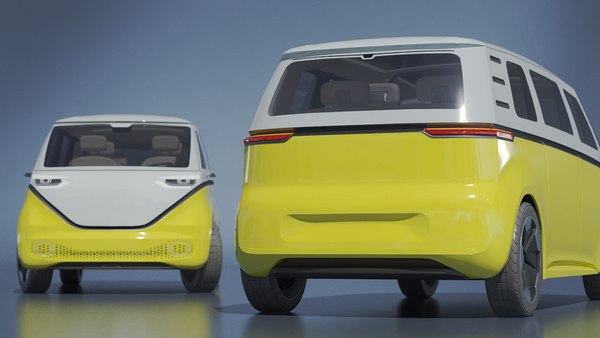 modelo 3d Minivan eléctrica - TurboSquid 2284559