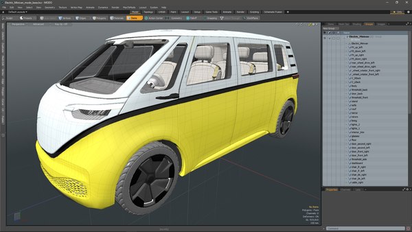 modelo 3d Minivan eléctrica - TurboSquid 2284559