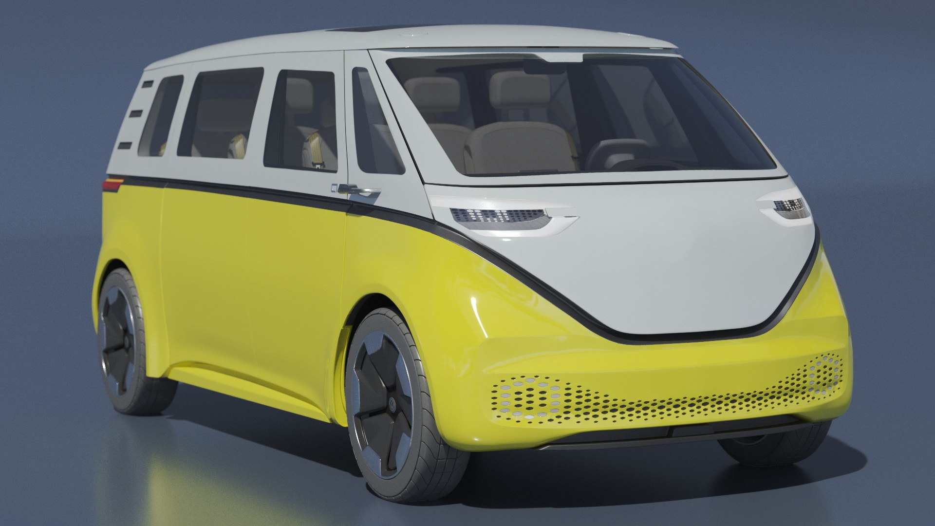 3D Electric Minivan Model - TurboSquid 2284559