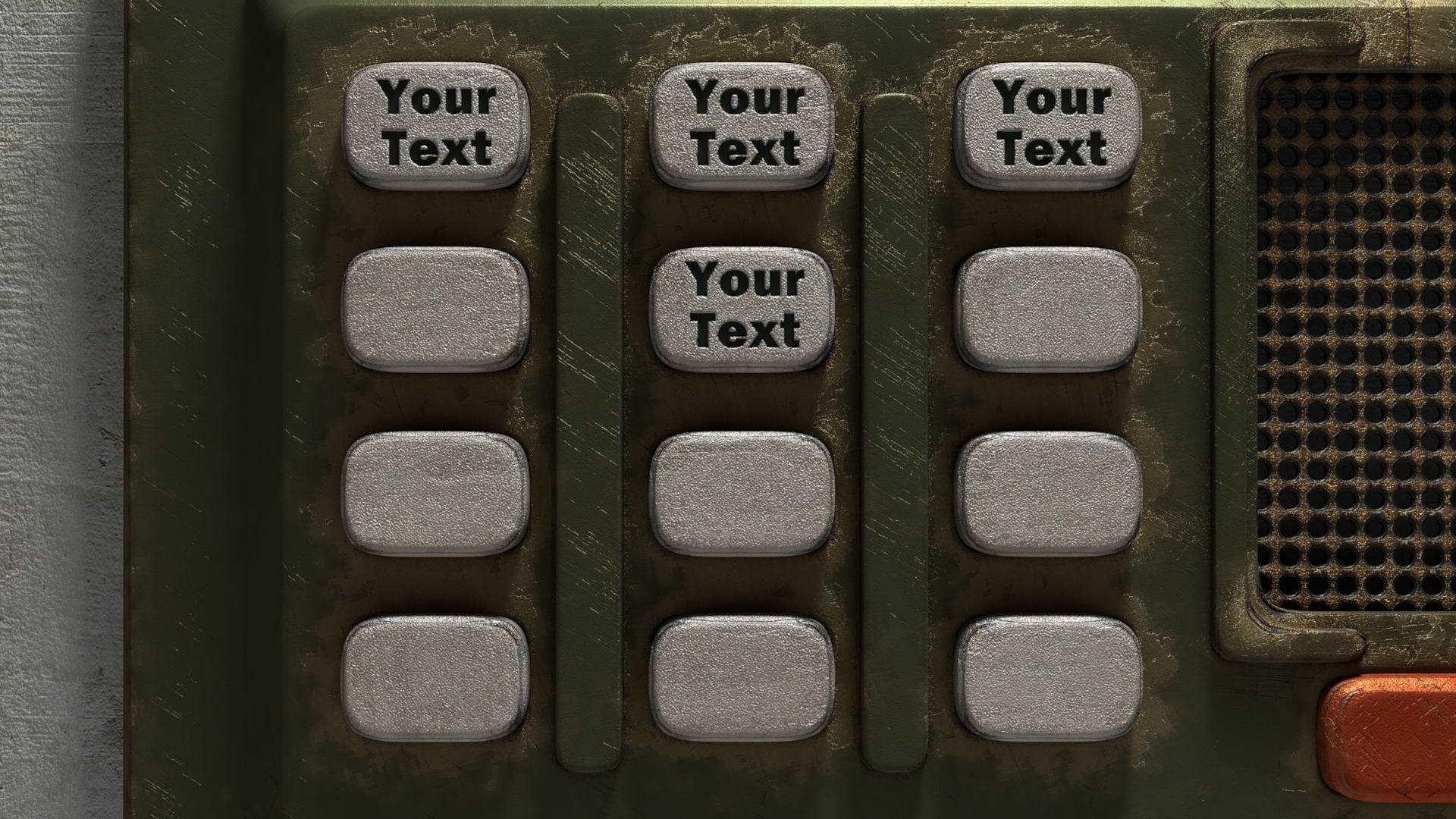 3d Model Of Control Panel Switch