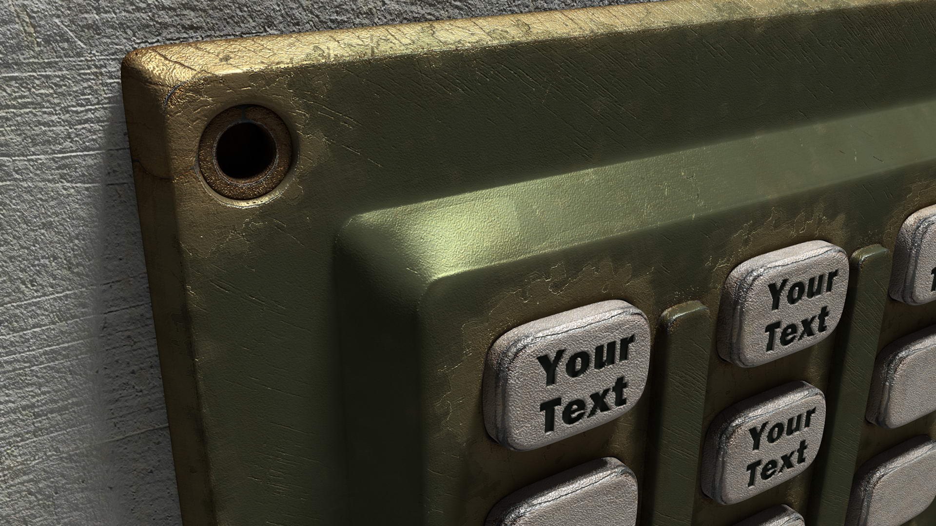 3d Model Of Control Panel Switch