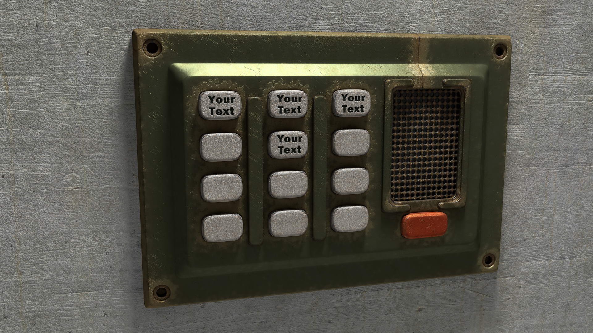 3d Model Of Control Panel Switch