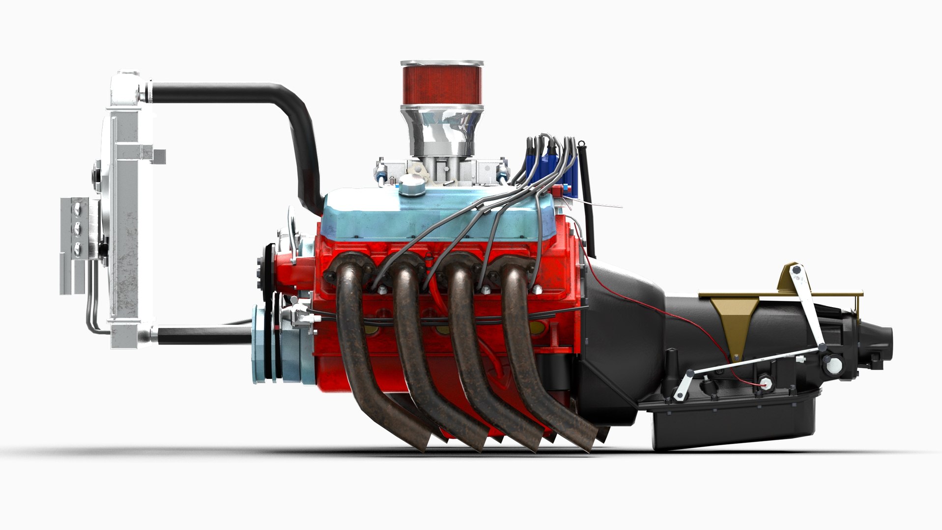 Chevy 454 Big Block V8 Engine 3D - TurboSquid 2335988