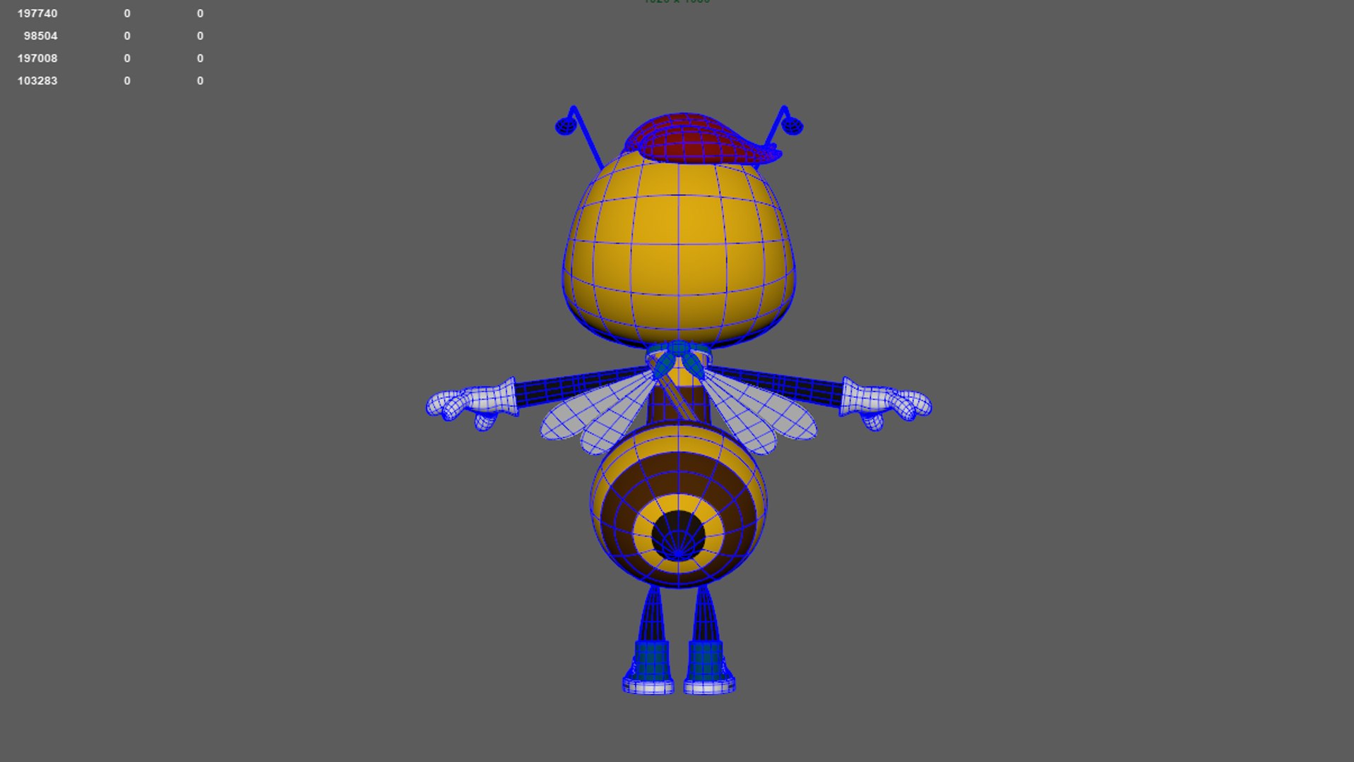 Bee Cartoon Model Character Model - TurboSquid 2208481
