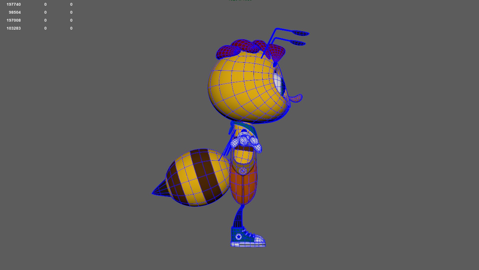 Bee Cartoon Model Character Model - TurboSquid 2208481