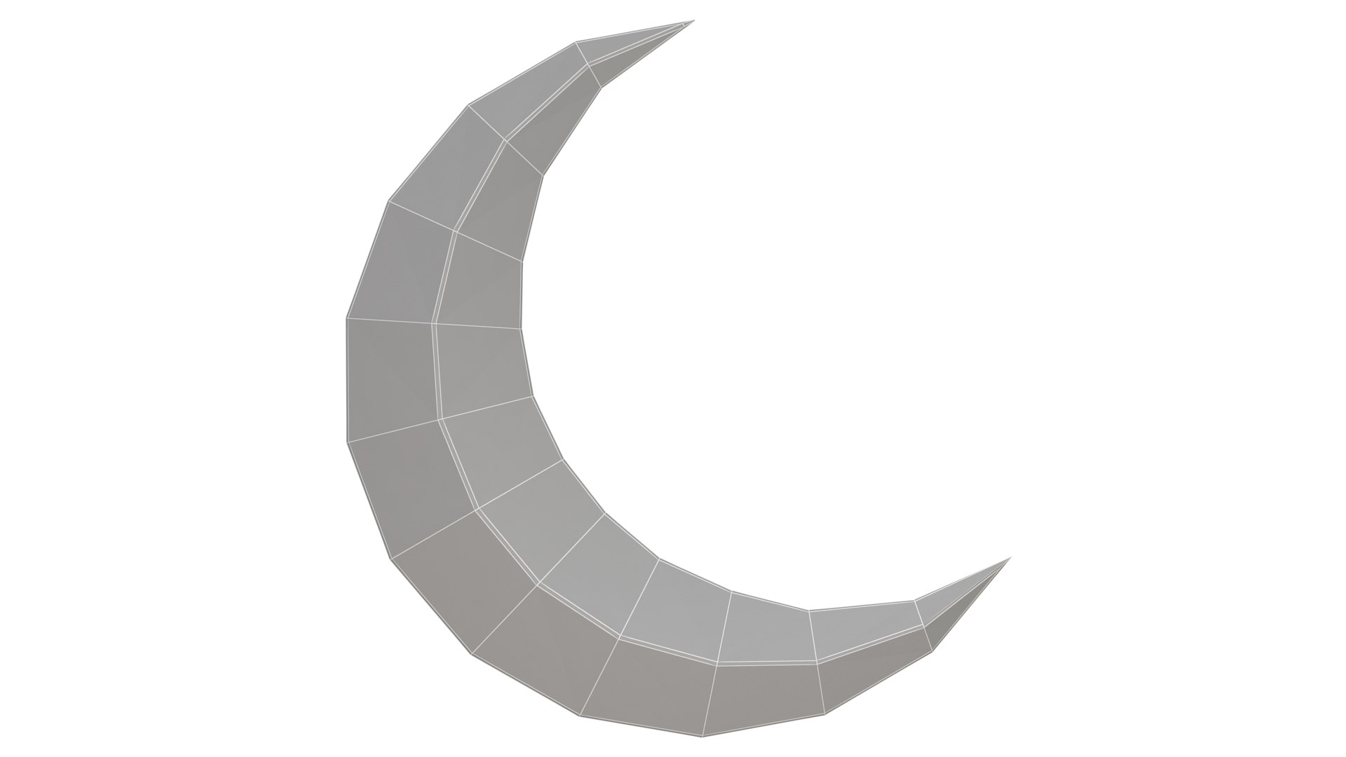 3D Crescent Moon Gold Model - TurboSquid 2002569