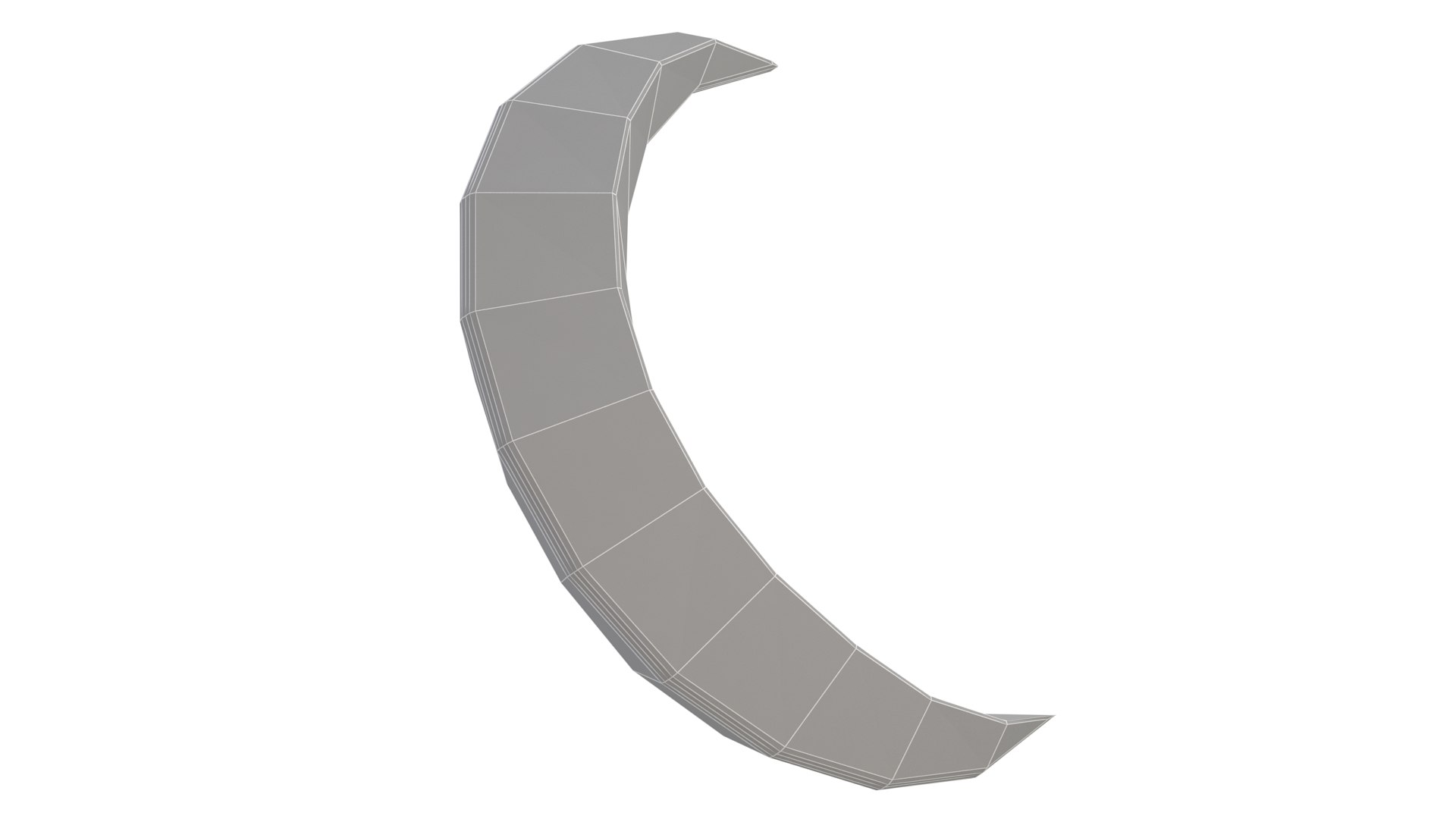 3D Crescent Moon Gold Model - TurboSquid 2002569