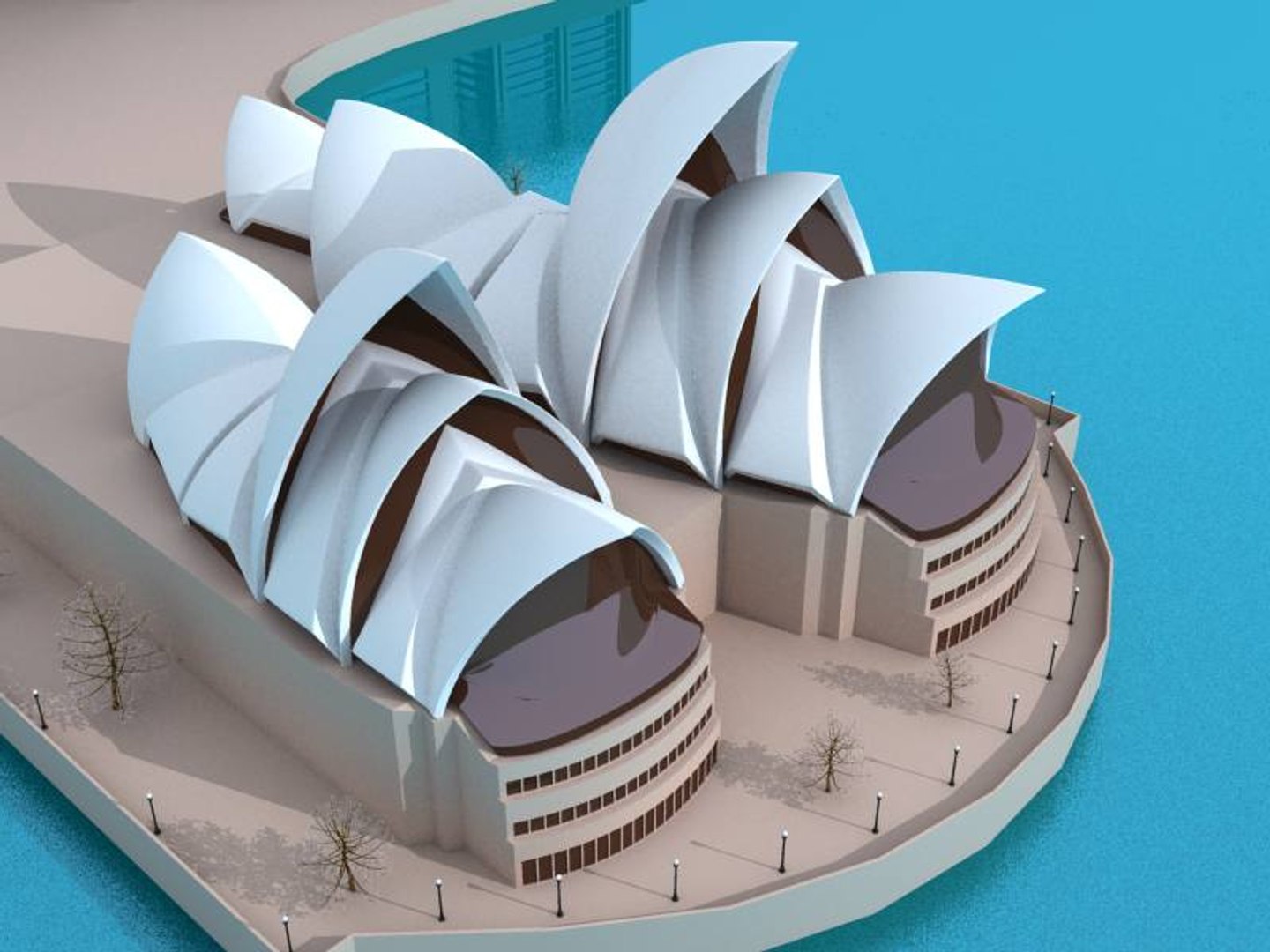 sydney opera buildings 3ds