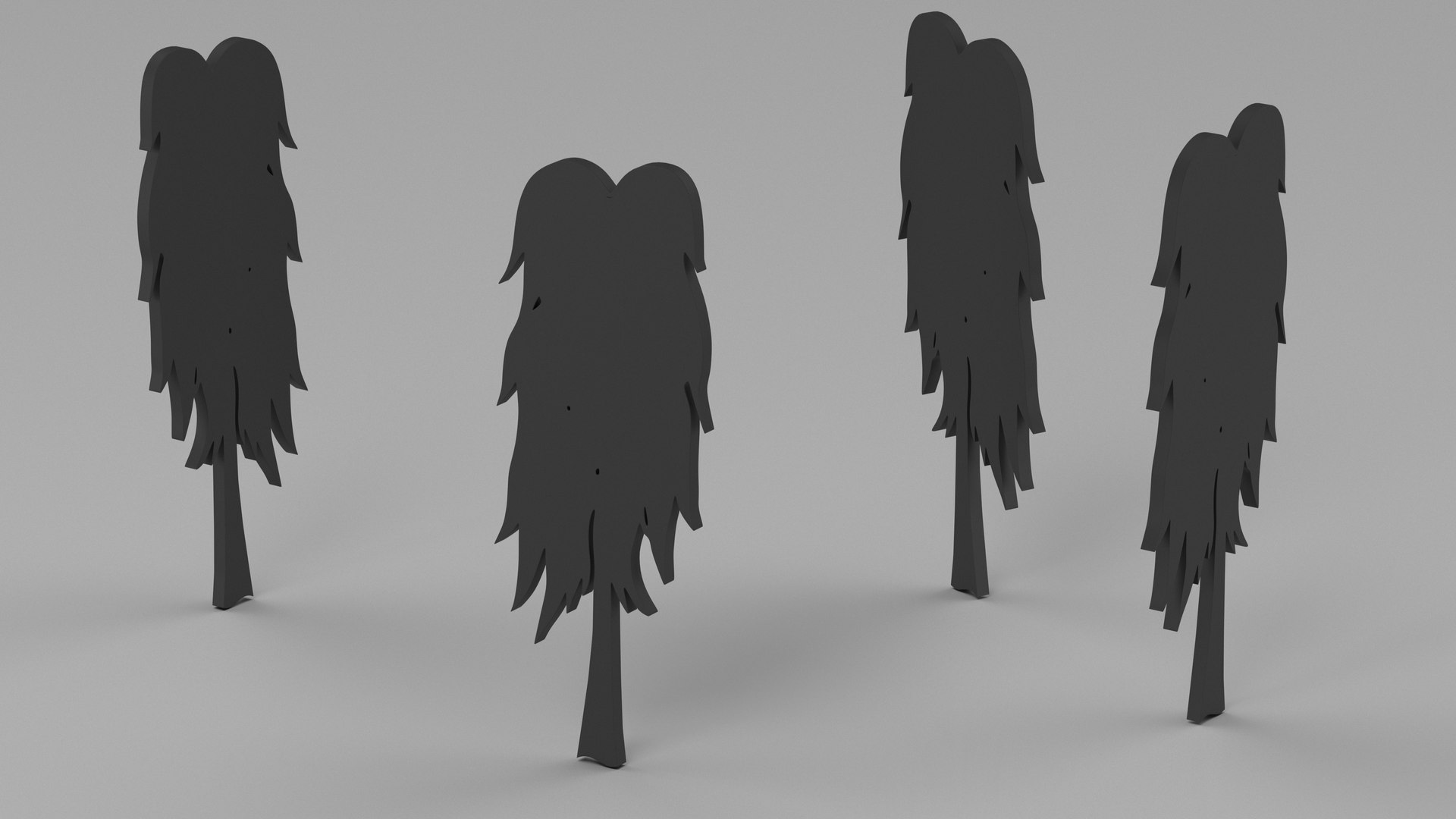 3D Model Birch Tree Silhouette - TurboSquid 2225837