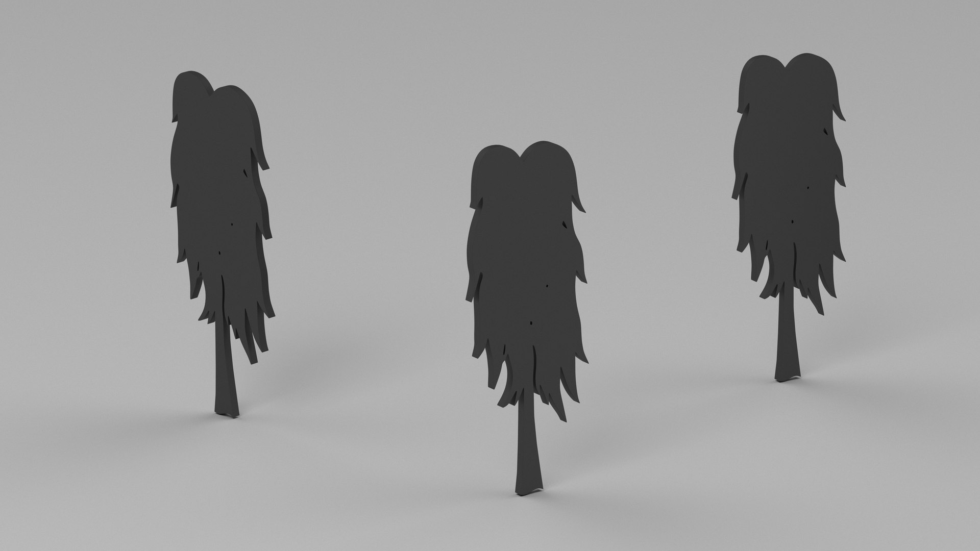 3D Model Birch Tree Silhouette - TurboSquid 2225837