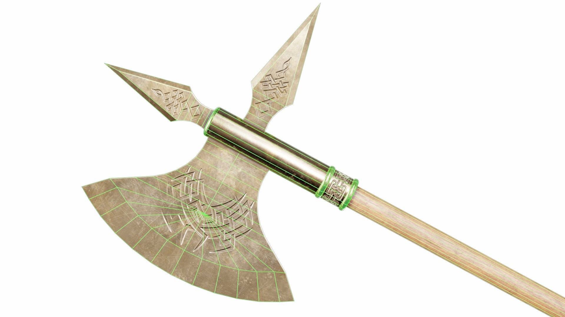 Halberd 03 3D model - TurboSquid 2090180