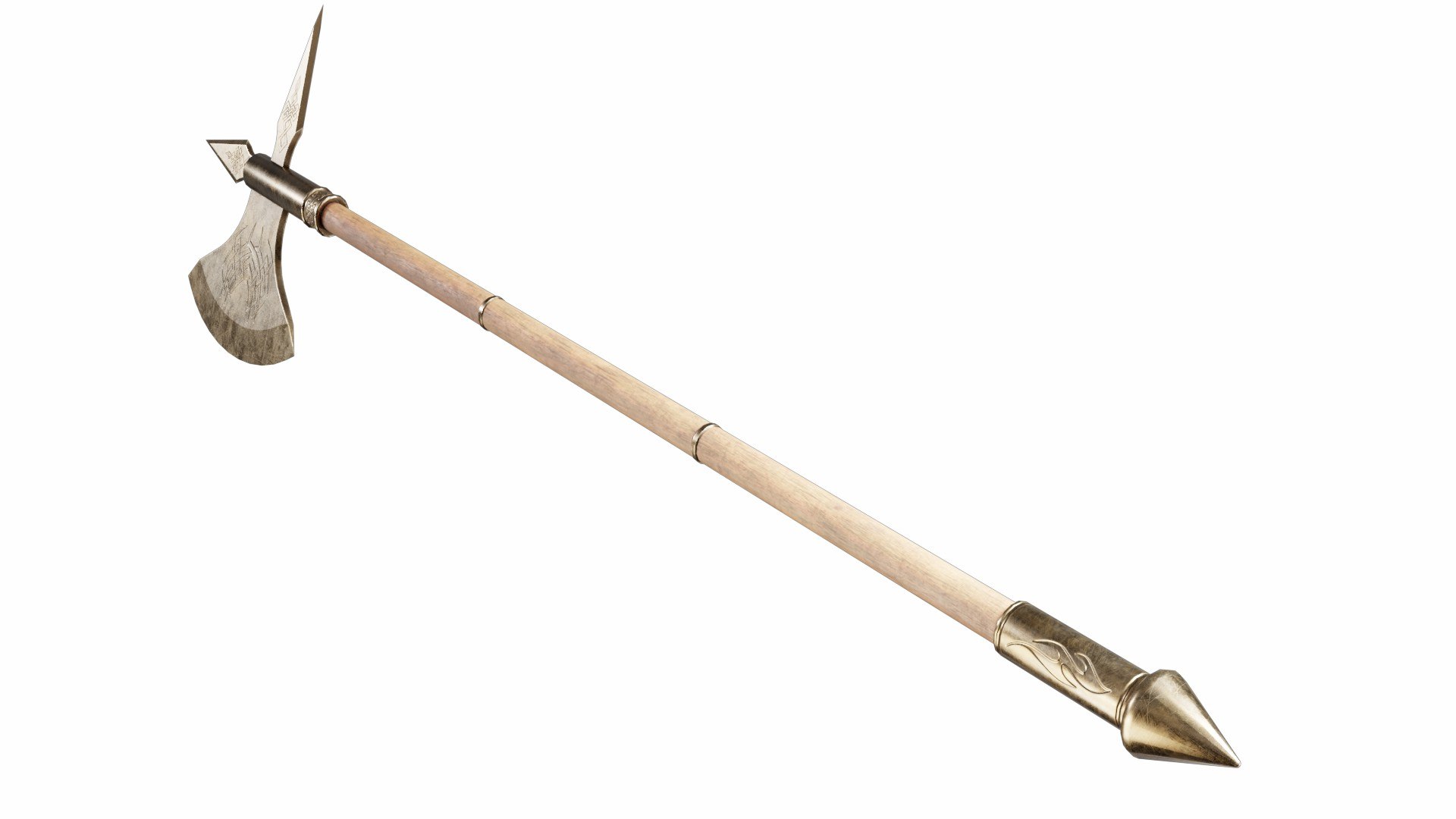 Halberd 03 3D model - TurboSquid 2090180