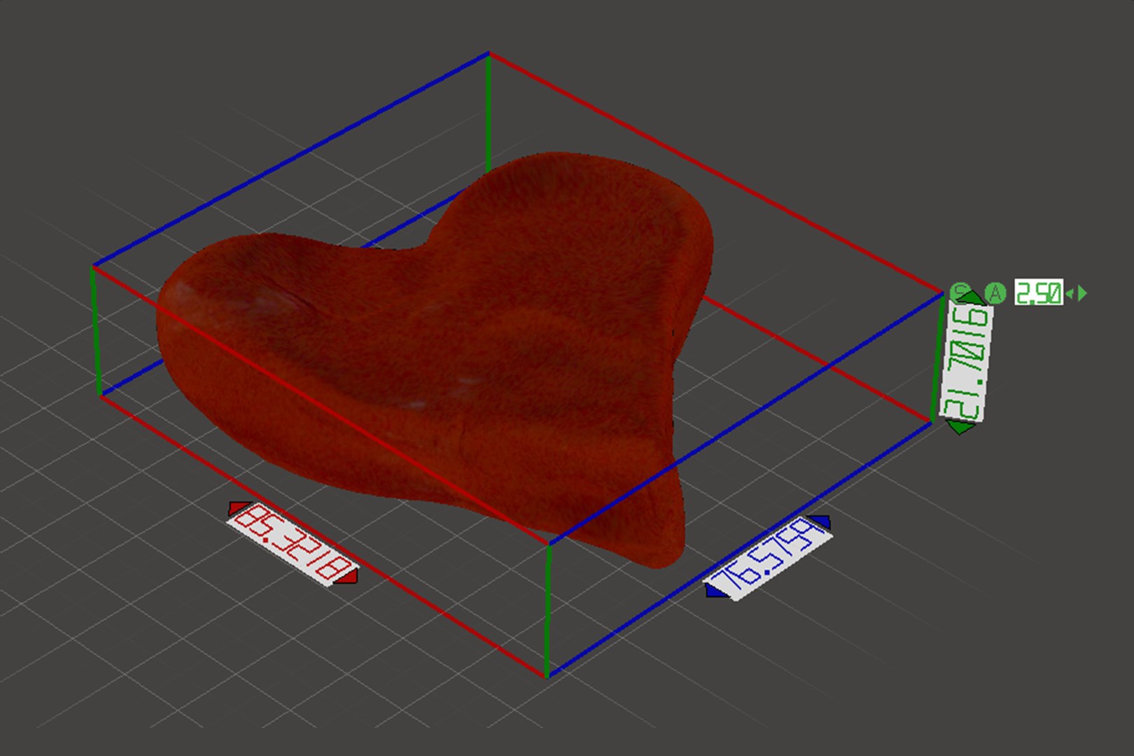 Small Red Clay Heart Model - TurboSquid 2356081