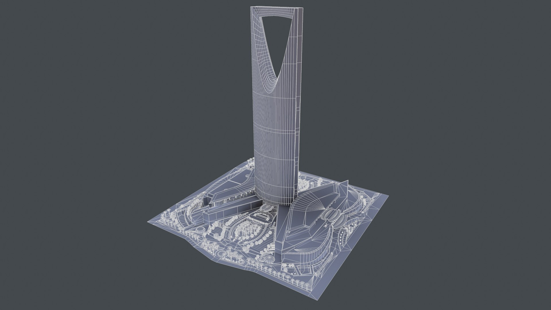 3D Kingdom Centre Tower Riyadh - TurboSquid 1887475