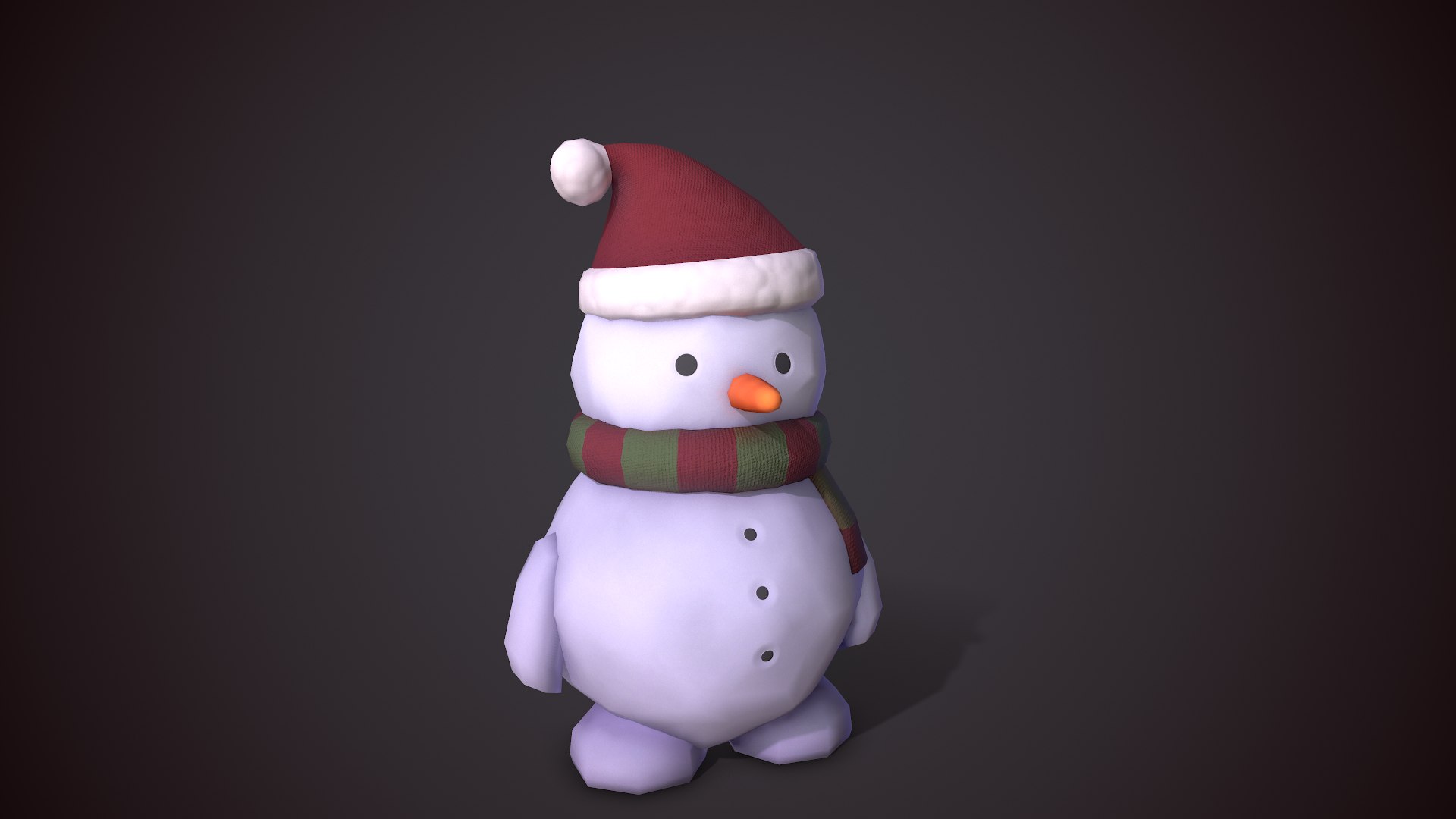 Snowman snow 3D - TurboSquid 1651571