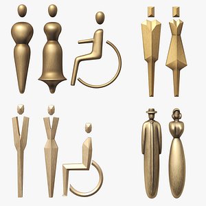 Toilet Sign 3D Models for Download | TurboSquid