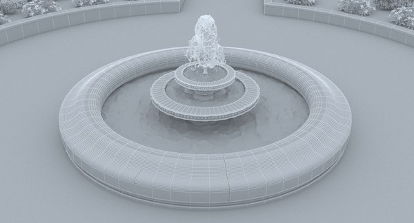 Water fountain 3D model - TurboSquid 1275627