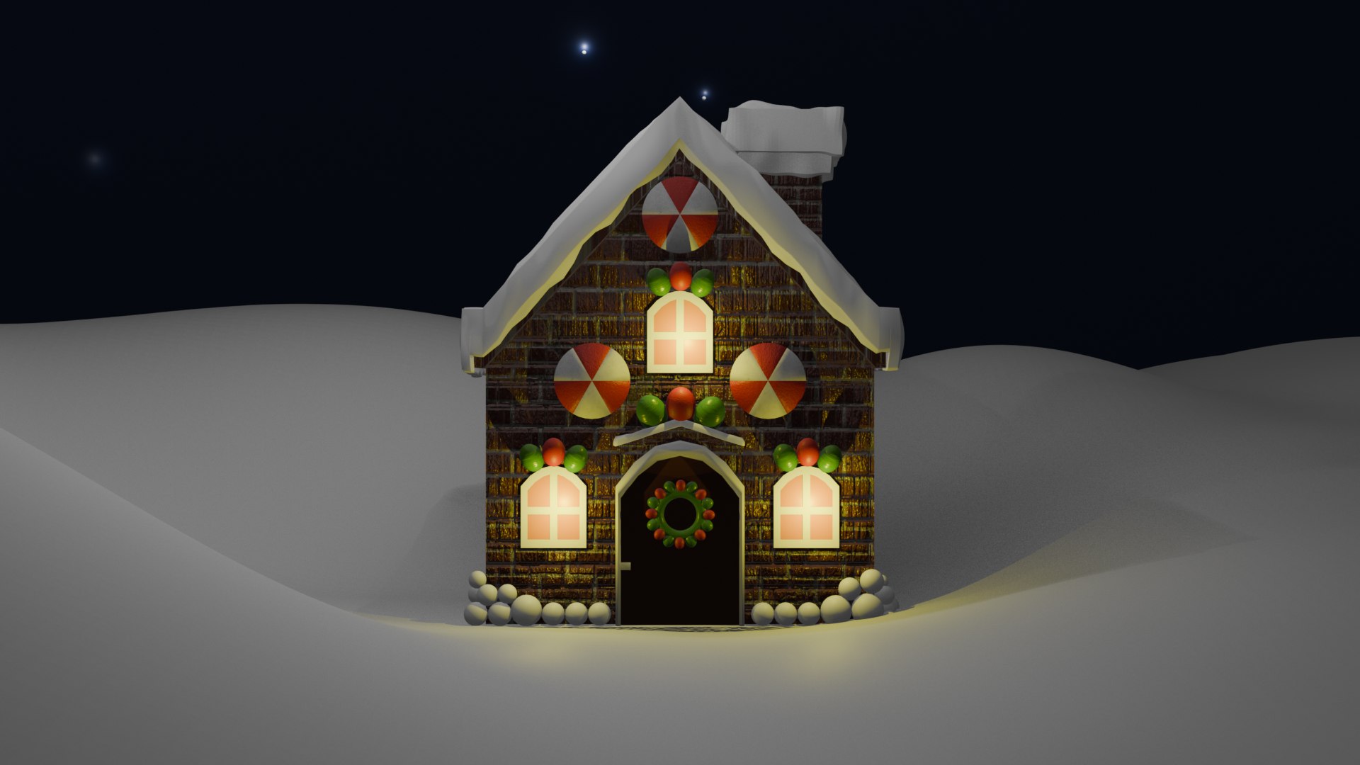 3D Christmas House - TurboSquid 2317220