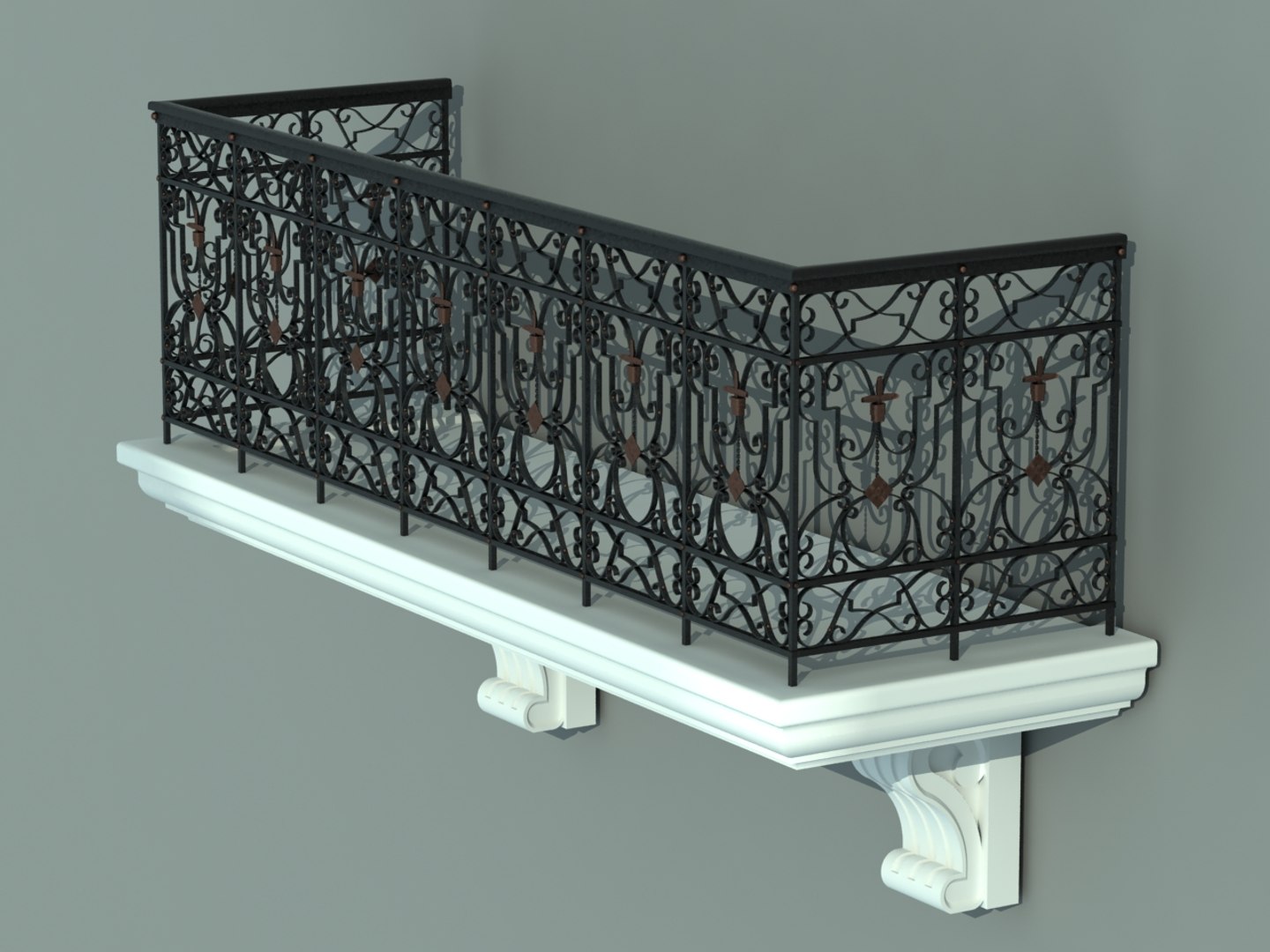 max balcony iron fence