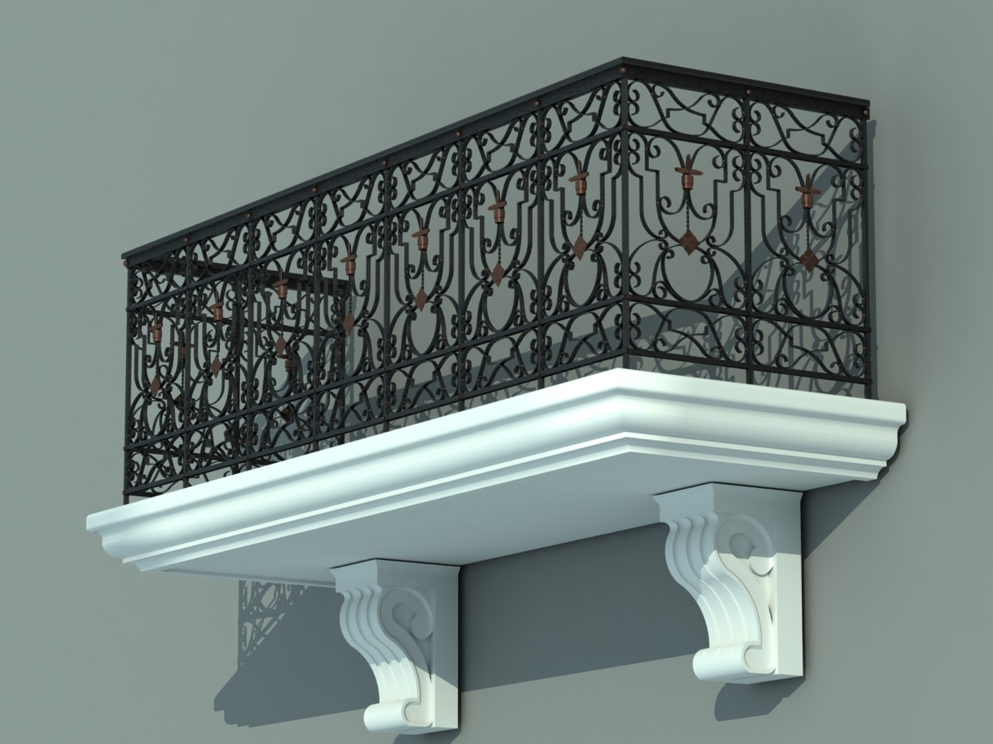 max balcony iron fence