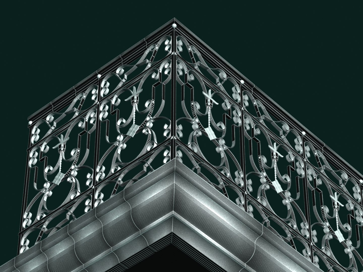 max balcony iron fence