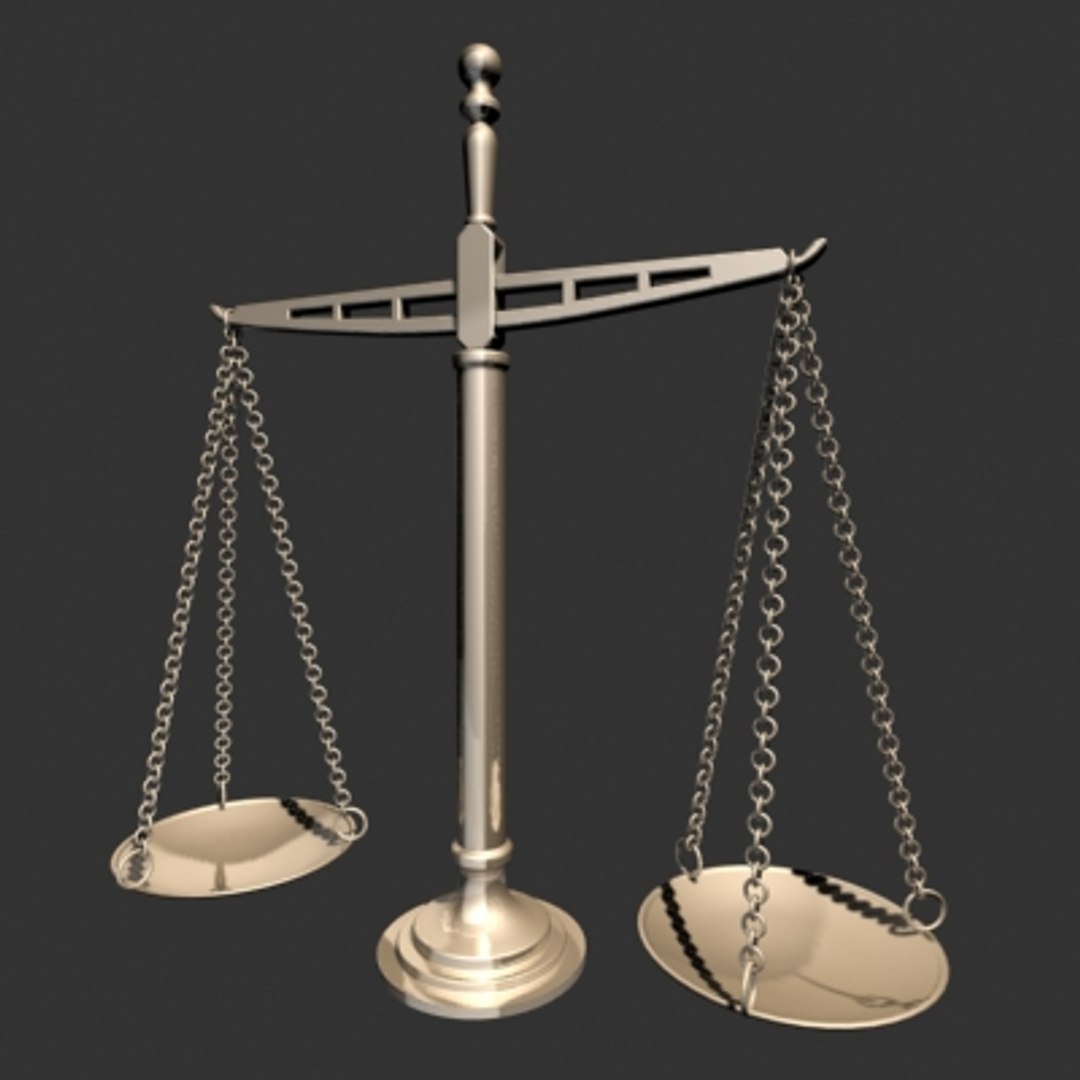 3d Scales Justice